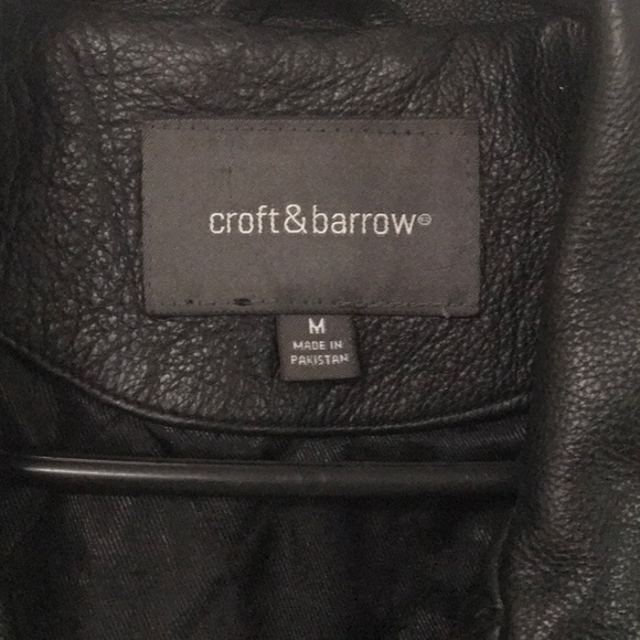 croft & barrow | Jackets & Coats | Croft And Barrow Mens Leather Jacket ...